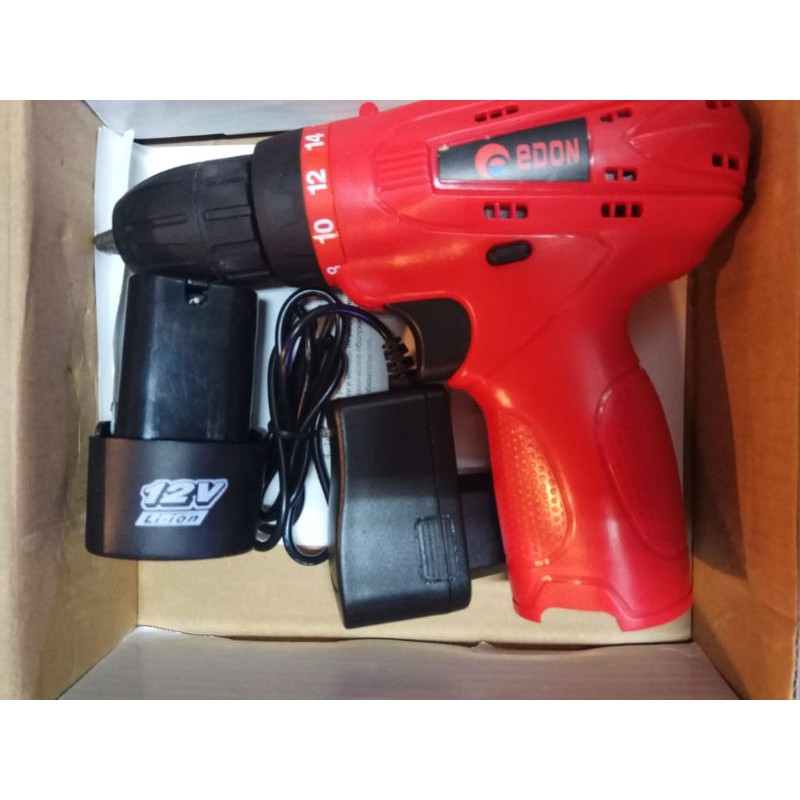 Jual Mesin Bor Cordless Driver Drill EDON | Shopee Indonesia
