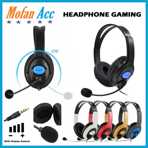 Jual Headphone Gaming With Microphone / Headset Bando Game Support PUBG ...