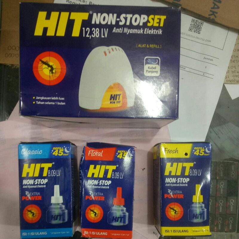 Jual Hit Non - stop Set /alat /refill /obat nyamuk / elektrik /anti nyamuk | Shopee Indonesia