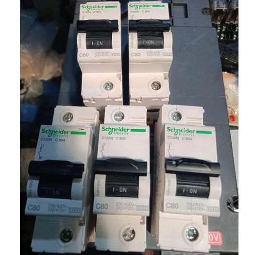 Jual mcb Schneider 1p c120n 80a | Shopee Indonesia