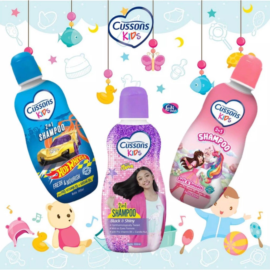 Jual CUSSONS KIDS SHAMPOO 200ML -BLACK&SHINY - SOFT&SMOOTH - KIDS ...