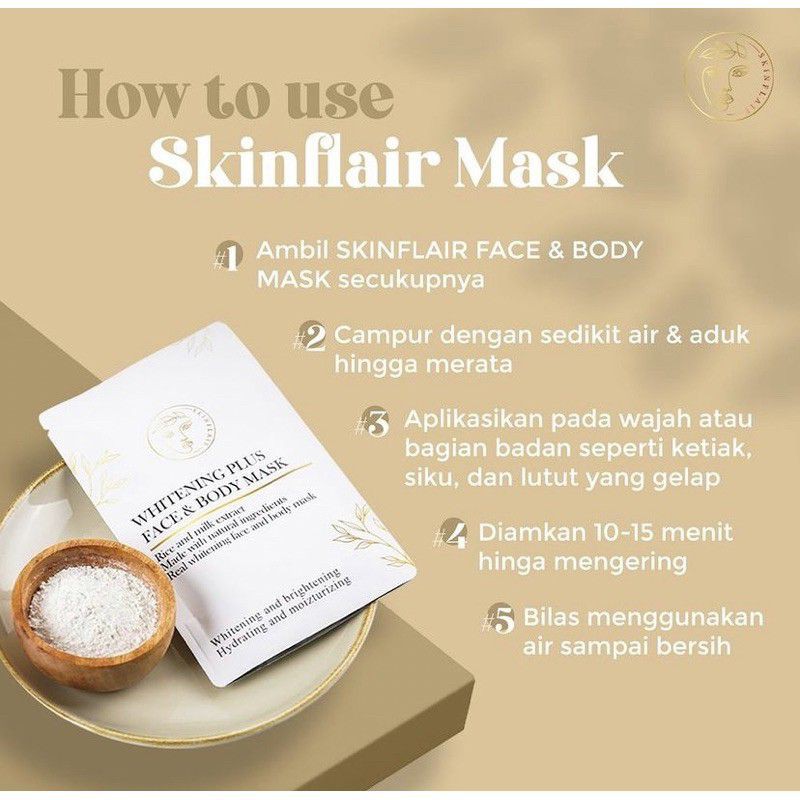 Jual WHITENING FACE AND BODY MASK by SKINFLAIR | Shopee Indonesia
