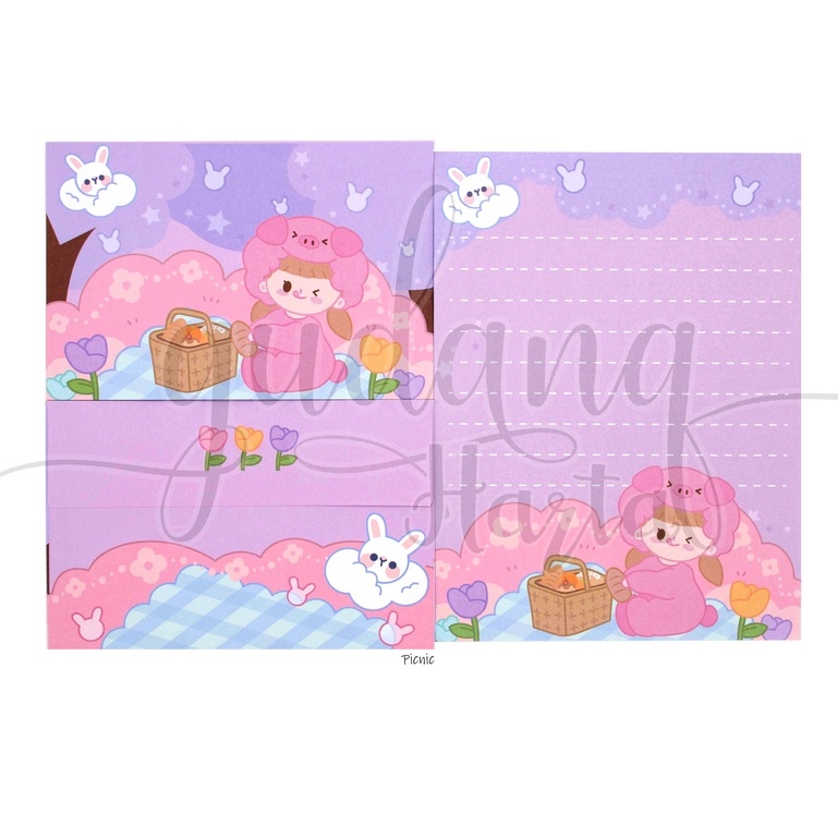 Jual Kertas Surat Lucu Surat Menyurat Motif Car Cupcake Lucky GH 305605 ...