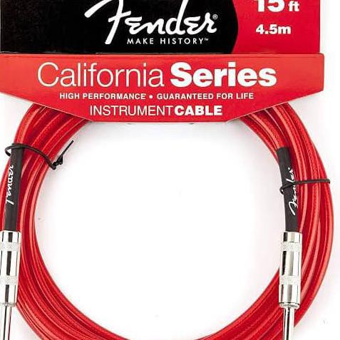 Jual Original Kabel Jack Gitar Fender California 15Ft/4,5M Candy Apple ...