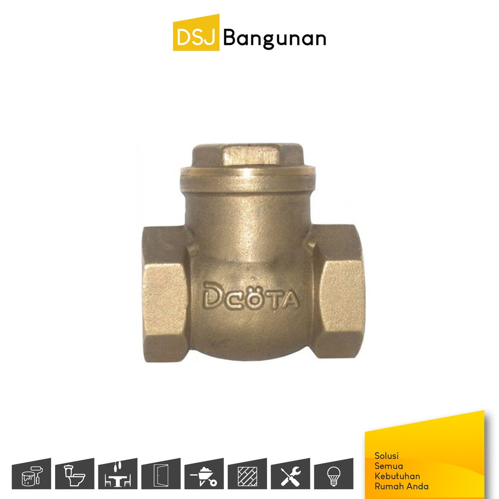 Jual Dcota Check Valve Klep Katup 1/2" 1" | Shopee Indonesia