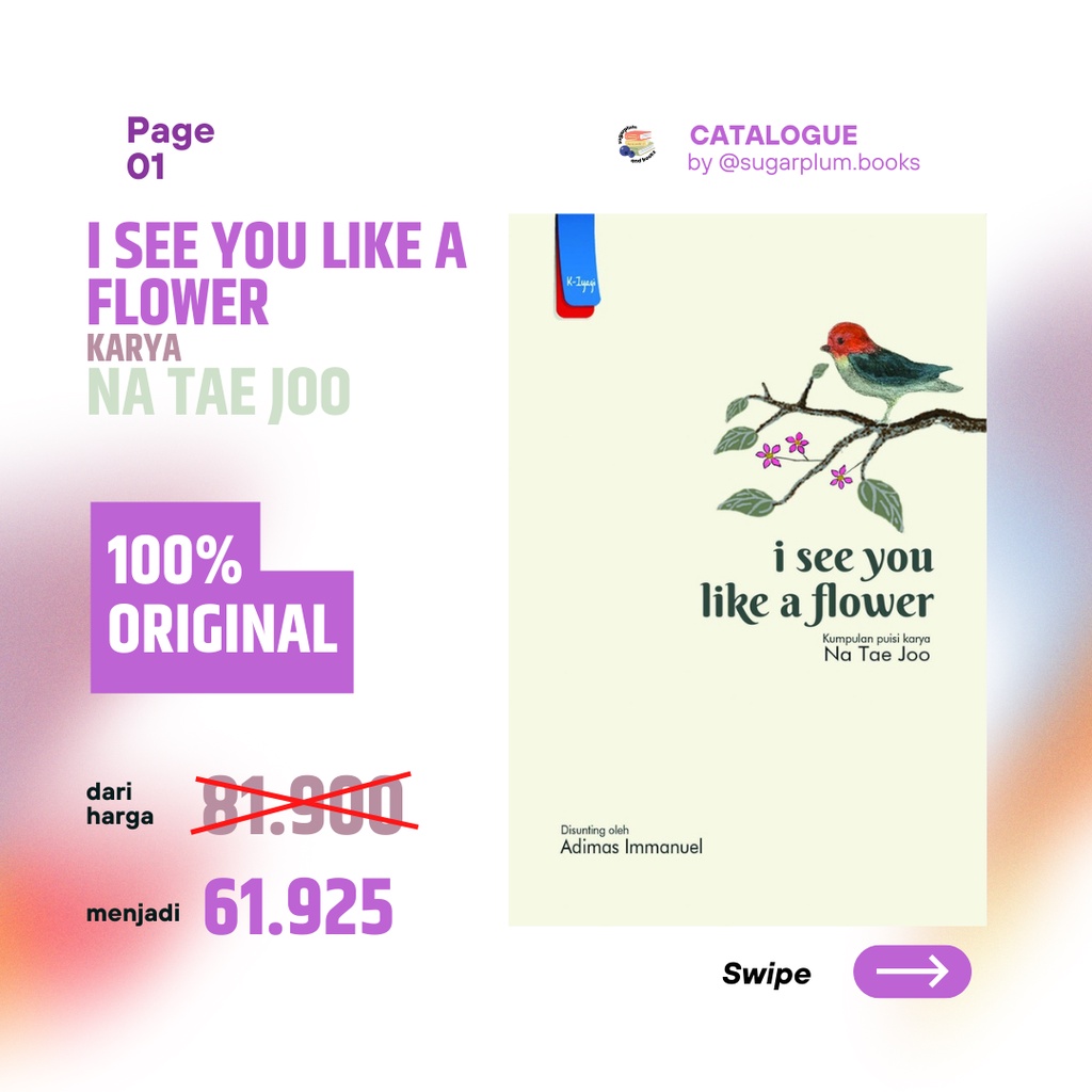 Jual Buku I See You Like a Flower - Na Tae Joo | Shopee Indonesia
