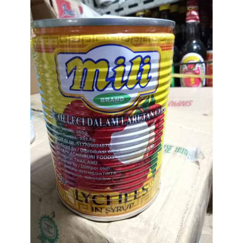 Jual Buah Leci dalam Larutan Gula / Lychees Mili 565gr | Shopee Indonesia