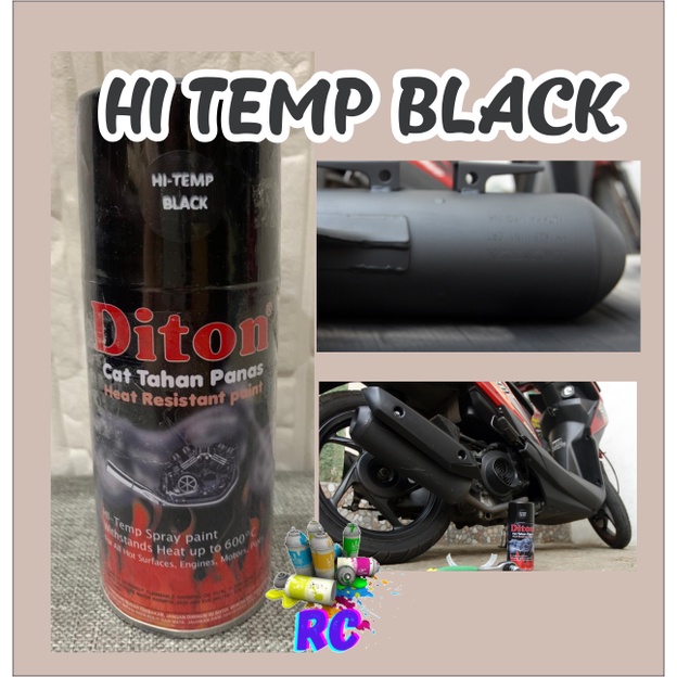 Jual Cat Pilox DITON Knalpot Anti Panas HiTemp Hi Temp Black HTB 150cc | Shopee Indonesia