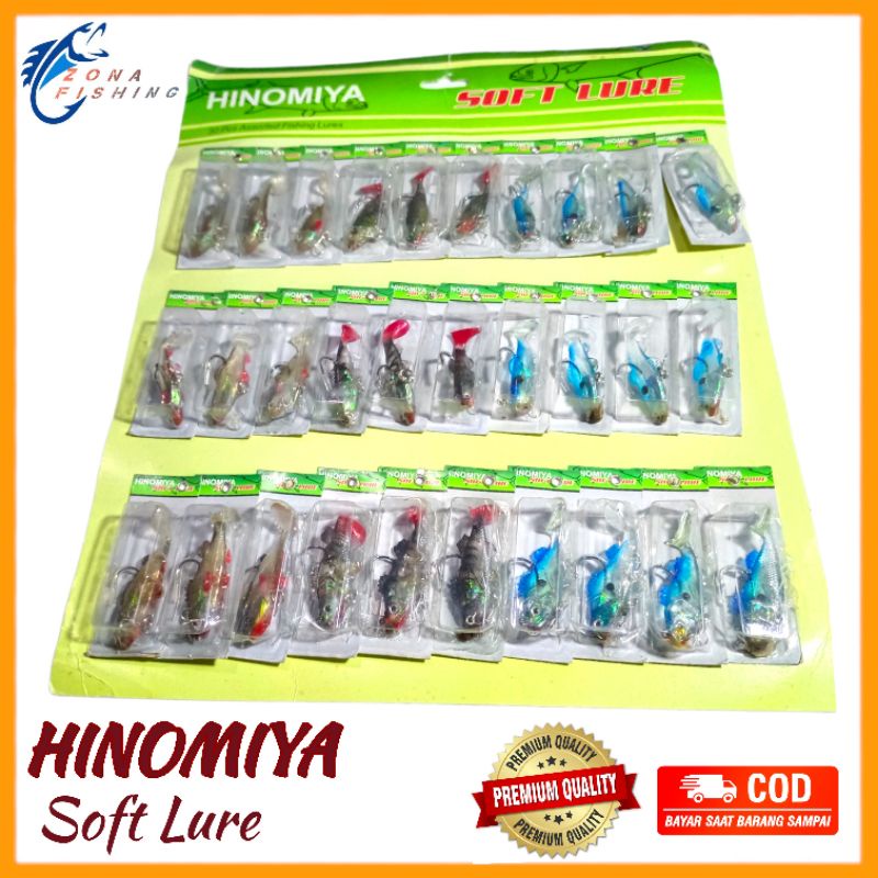 Jual Soft Lure Ikan HINOMIYA Umpan Minnow lure ikan 6cm 8cm | Shopee ...