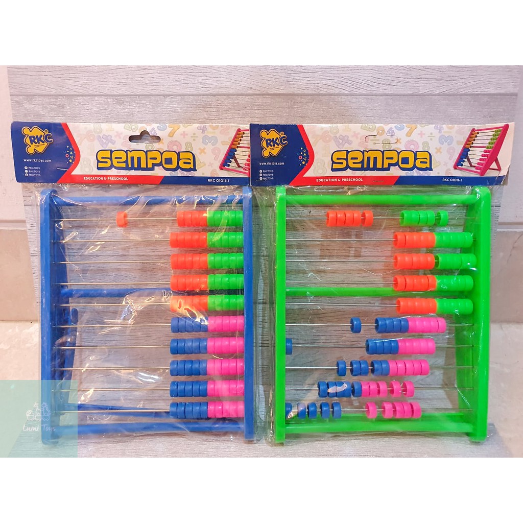 Jual Mainan Edukasi Anak Berhitung Sempoa with Stand RKC 01011-1 ...