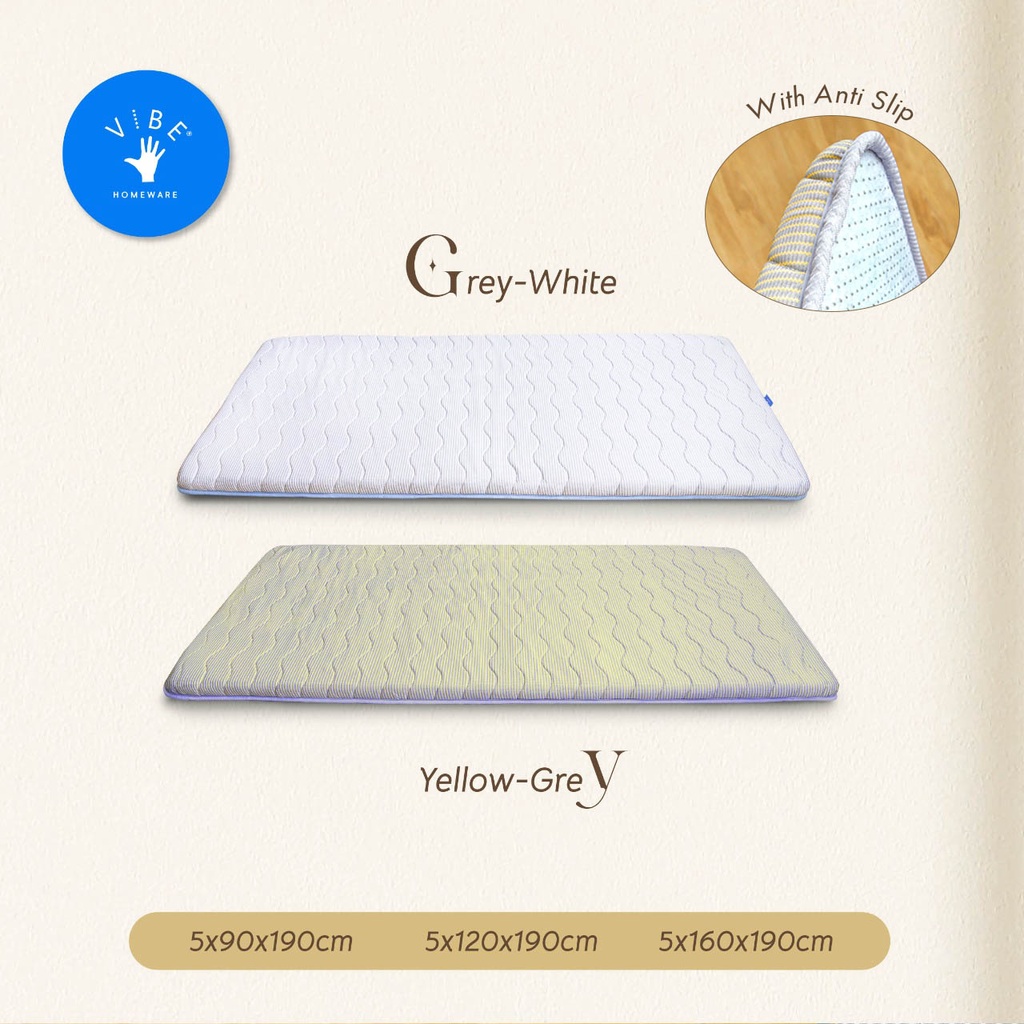 Jual KASUR LIPAT ANTI SLIP VIBE MEDIUM/GULUNG/MATRAS LANTAI-BUSA ...