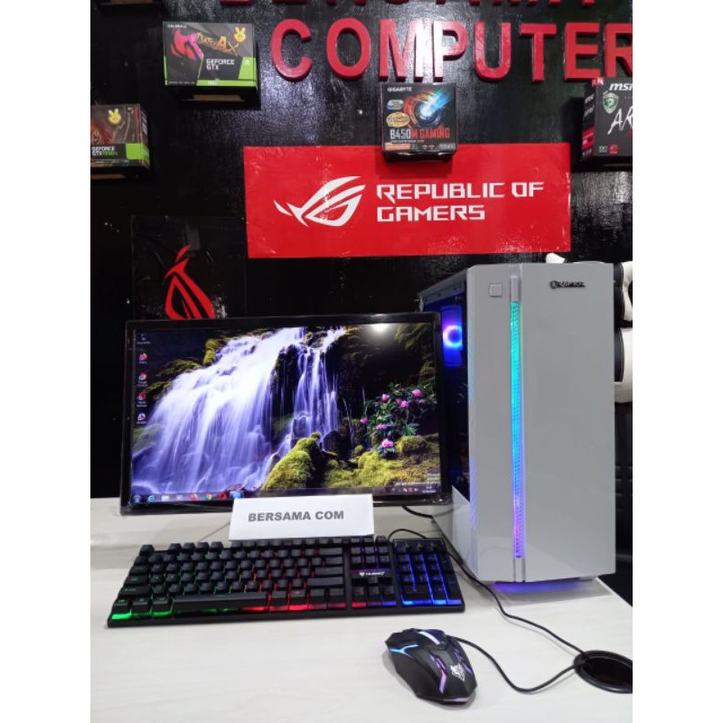 Jual PC gaming Core i7 monitor led 19 in full set siap pakai | Shopee ...