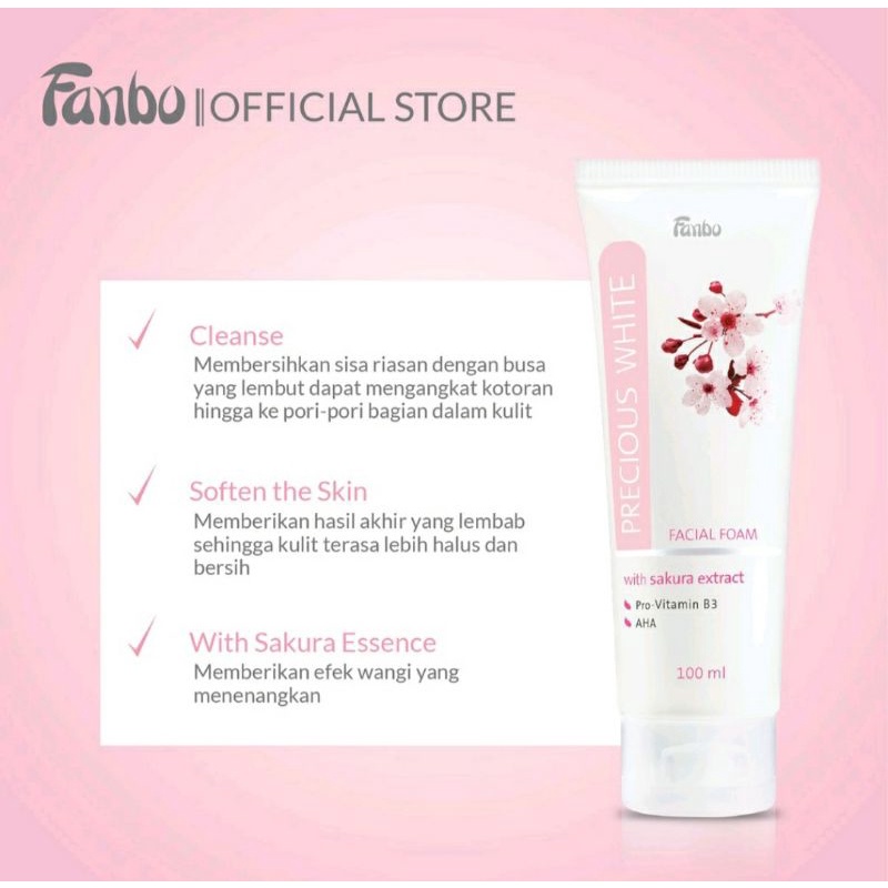 Jual Fanbo precious white facial foam | Shopee Indonesia