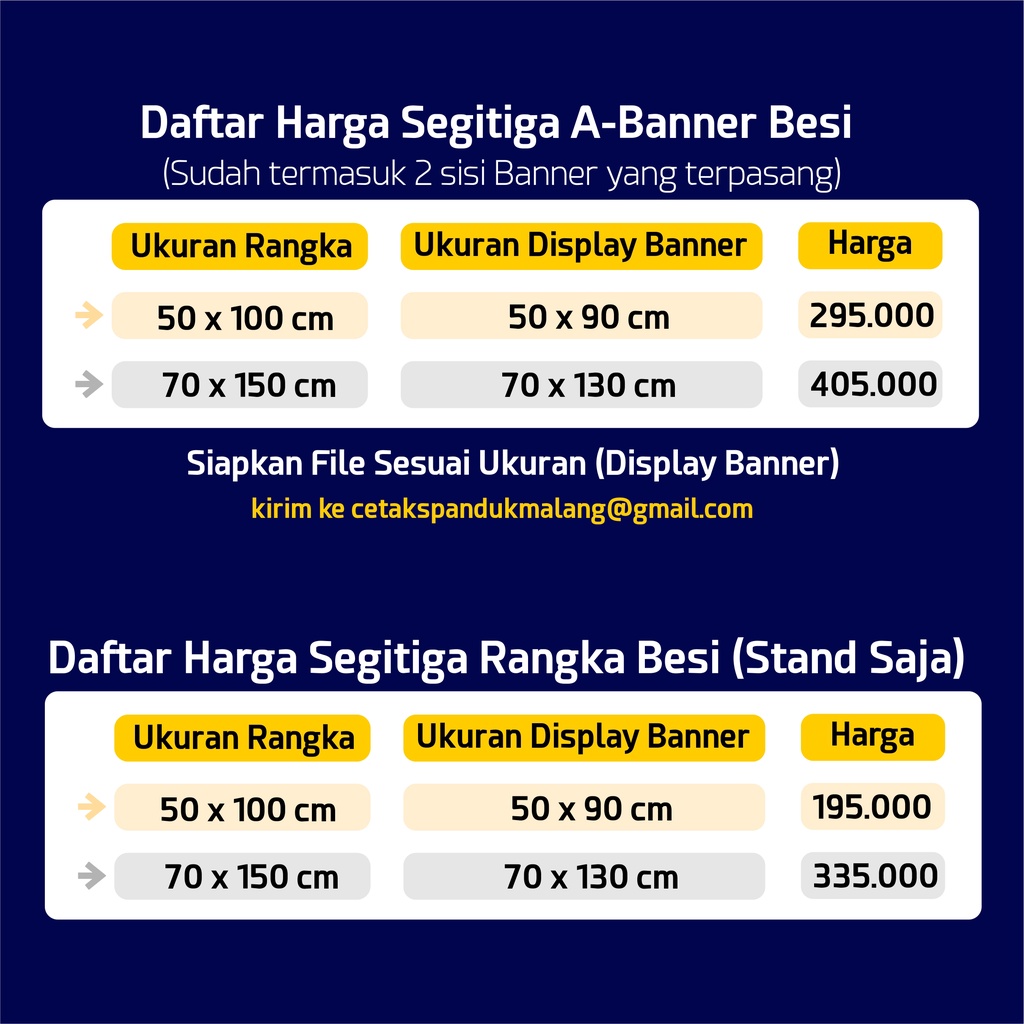 Jual Standing Banner Besi Hollow (Fullset) pavement board | Shopee ...