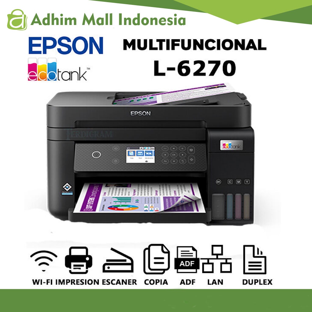 Jual Epson EcoTank L6270 A4 Wi-Fi Duplex All-in-One Ink Tank Printer ...