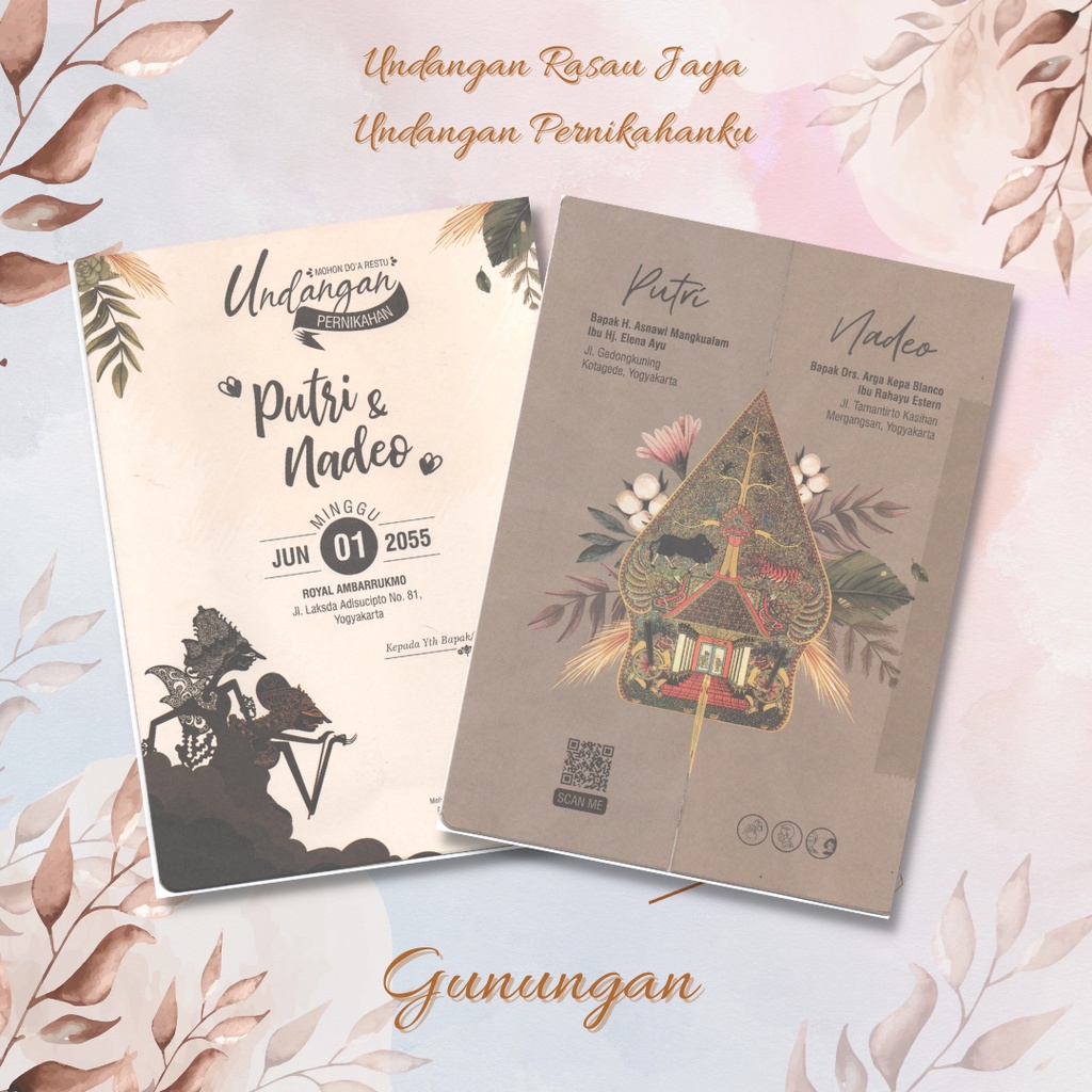 Jual Gunungan Java Etnik Blangko | Free Undangan Digital | Shopee Indonesia