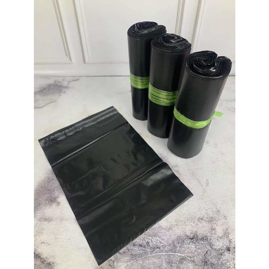 Jual PLASTIK PACKING OLSHOP POLYMAILER HITAM 20 X 30 CM 100Pcs | Shopee ...