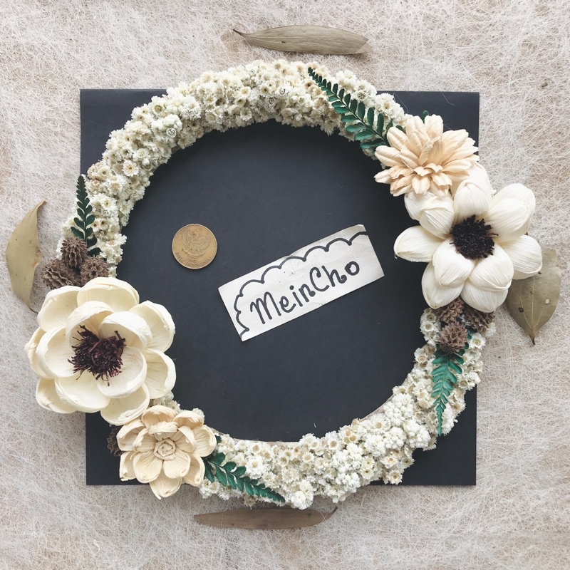 Jual CUSTOM Bunga Kering Isian Filler 3D Frame Mahar Premium Ring Box ...