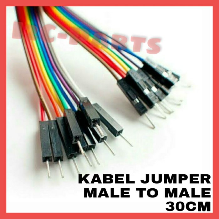 Jual Kabel Jumper Dupont Male to Male 30cm Breadboard Cable Arduino ...