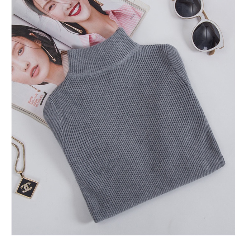 Jual RCandy Inner Rajut Turtleneck Premium Manset Sweater Wanita ...