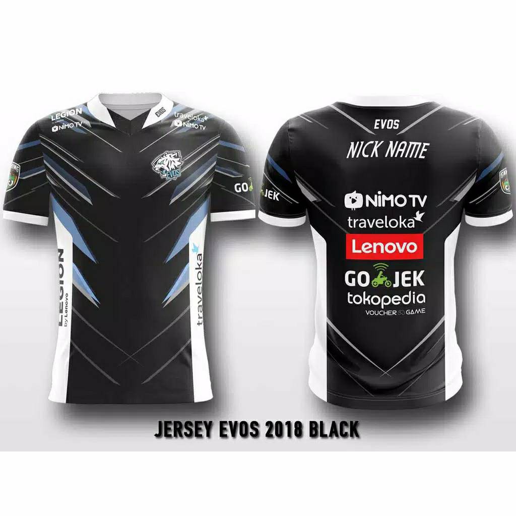 Jual Jersey Evos Esports 2018 Black | Shopee Indonesia