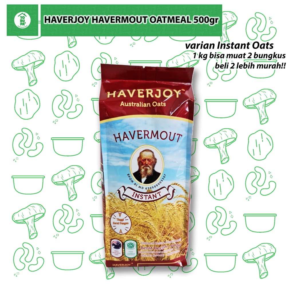 Jual Haverjoy Oat Havermout Oatmeal Havermut Oats Menu Sarapan Instant ...