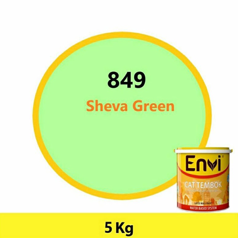 Jual Ready Mix ENVI Cat Tembok 5Kg | Wallpaint Exterior-Interior 849 ...