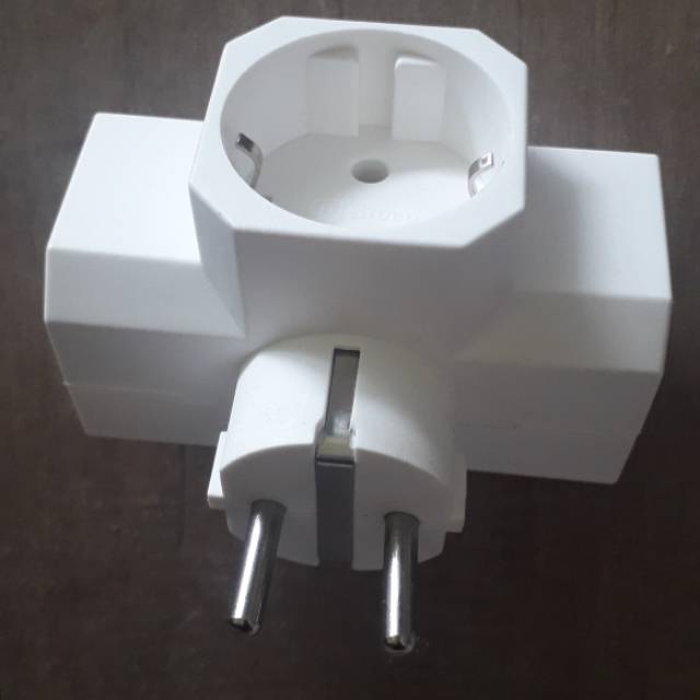 Jual stop kontak tiga cabang dengan arde | Shopee Indonesia