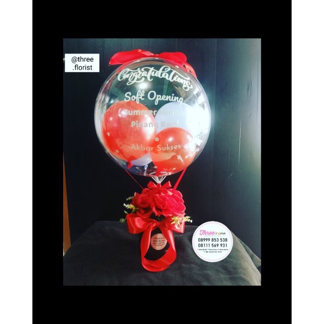 Jual box bunga balon / hadiah ucapan grandopening / hadiah ucapan ...
