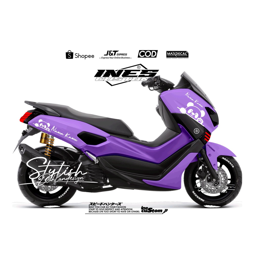 Jual Stiker nmax lucu cutting nmax panda | Shopee Indonesia
