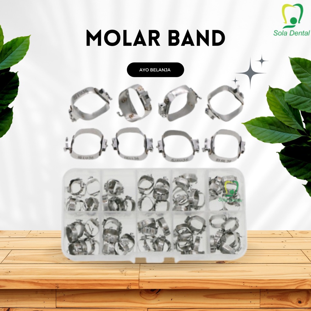 Jual Molar Band / Orthodontic Molar Band Behel Gigi ( 1 PCS ) | Shopee ...