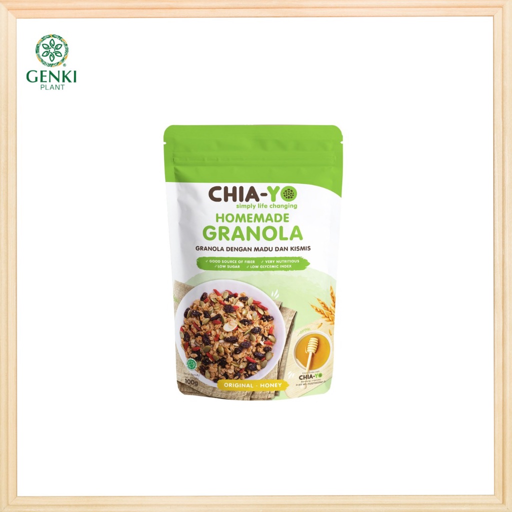 Jual Chia-Yo Homemade Granola Original - 100 g | Shopee Indonesia