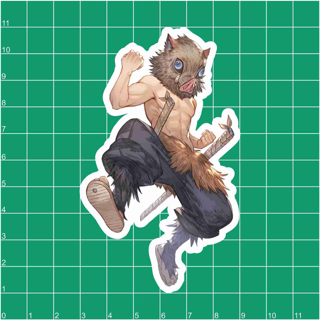 Jual Sticker - Stiker Kimetsu No Yaiba -Demon Slayer- Inosuke Hashibira ...