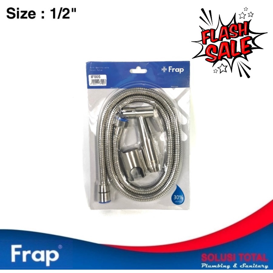 Jual Jet Shower Stainless SUS 304 Bidet Shower Cebok 1/2" IF005 FRAP | Shopee Indonesia