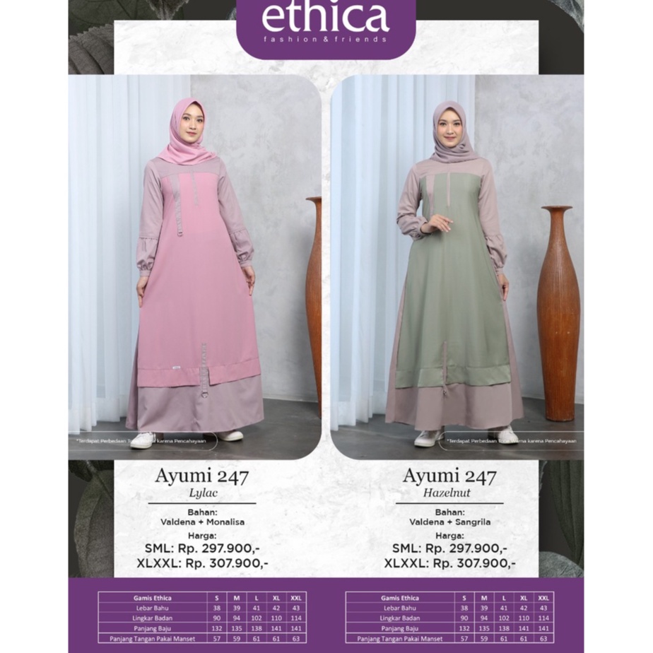 Jual GAMIS MERK ETHICA AYUMI 247 | Shopee Indonesia