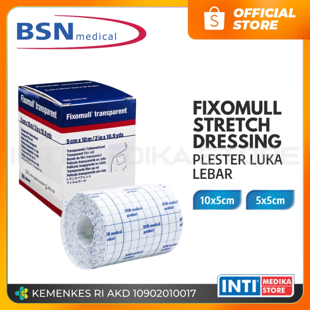 Jual BSN - Plester Luka FIXOMULL STRETCH Dressing Fiksasi Luka Lebar ...