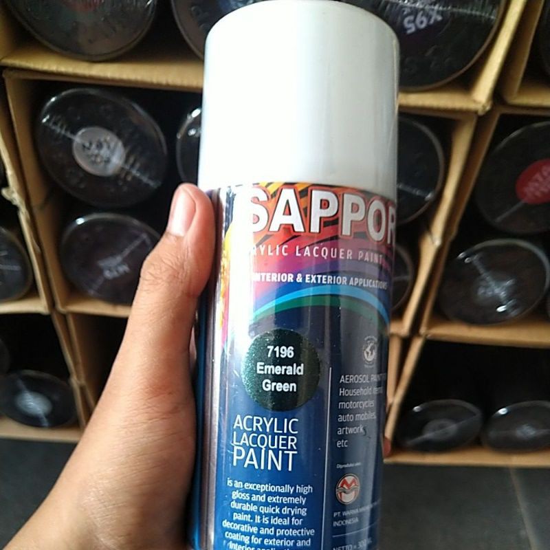 Jual Cat Semprot Sapporo 7196 Emerald Green | Shopee Indonesia
