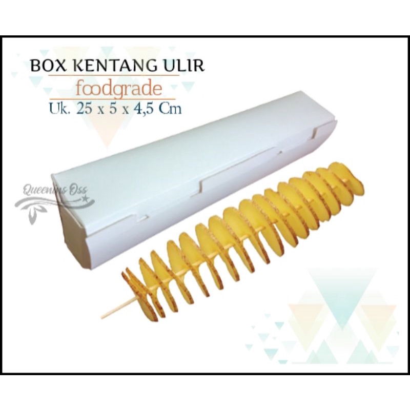 Jual ( 25 PCS ) Dus Sosis uk.25x5x4,5Cm/ Box Sosis Bakar / Dus Kentang ...