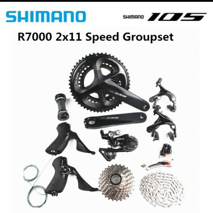 Jual Nay / Groupset Shimano 105 R7000 Fullset Roadbike Rim Brake ...