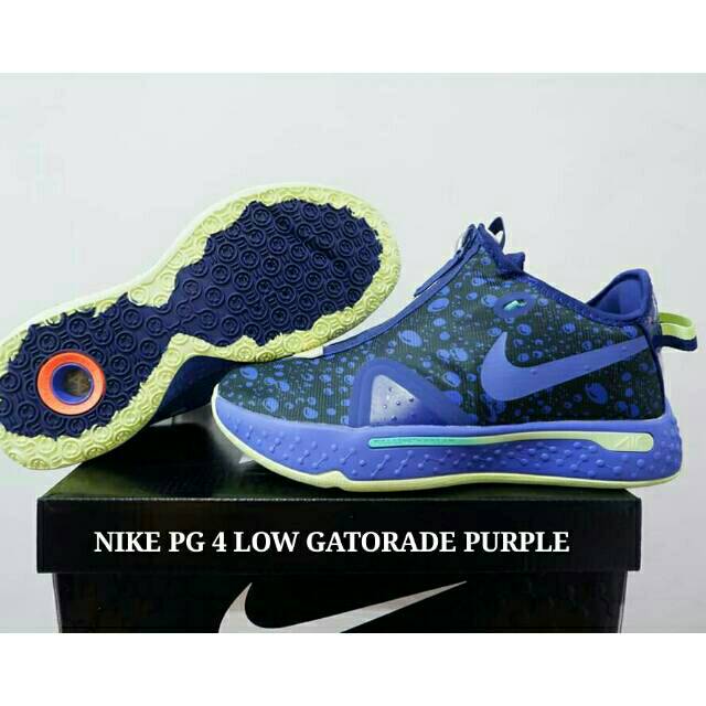 Jual SEPATU BASKET NIKE PG 4 LOW GATORADE PURPLE | Shopee Indonesia