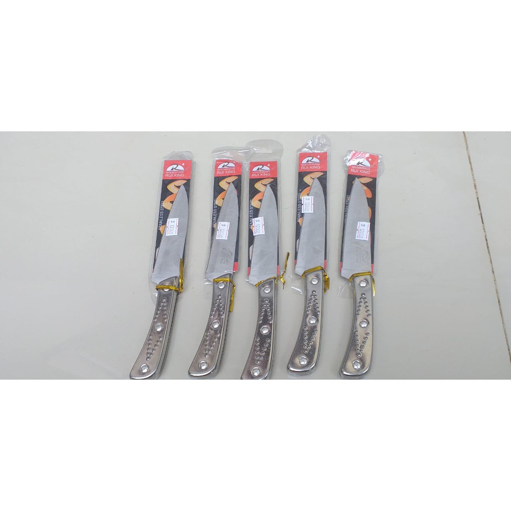 Jual PISAU DAPUR STAINLESS GAGANG BESI / PESO DAPUR / PISAU DAGING ...