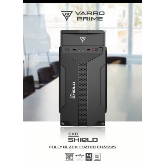 Jual CASING VARRO PRIME EXO SHIELD + PSU 500 WATT | Shopee Indonesia