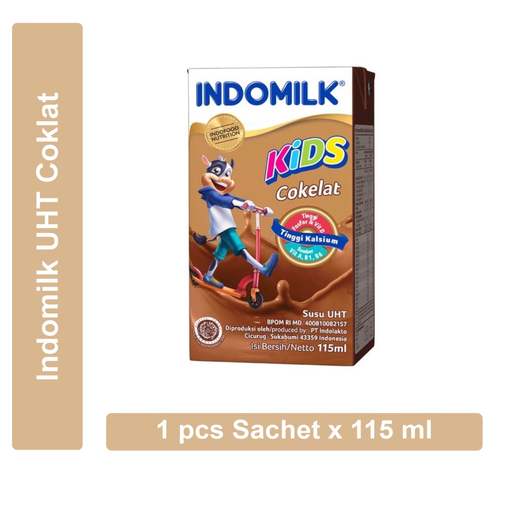 Jual Indomilk Kids Coklat Susu Cokelat UHT Kotak [115 ml] | Shopee Indonesia