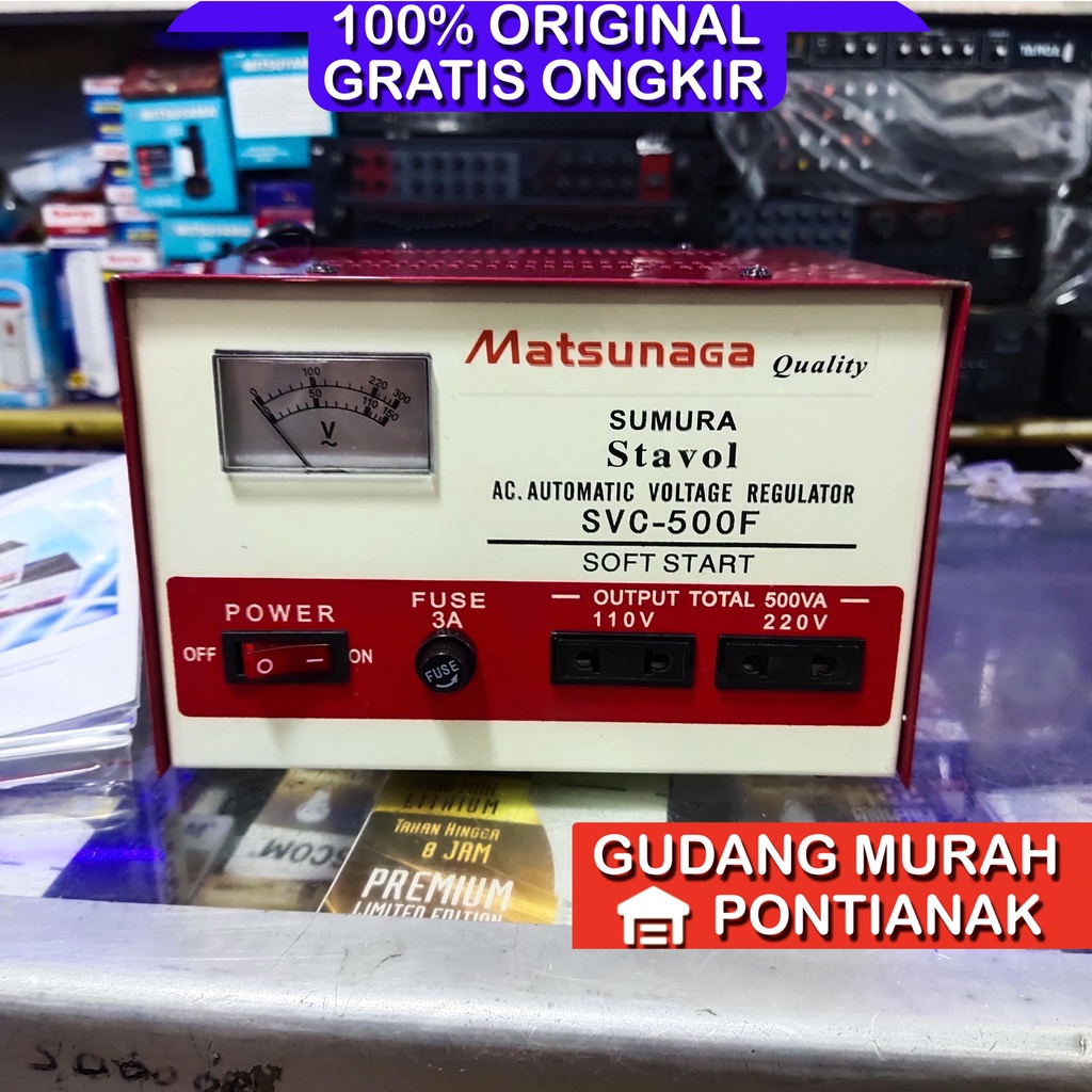 Jual STABILIZER STABILISER STAVOL MATSUNAGA 500watt 500w 500 watt SVC ...