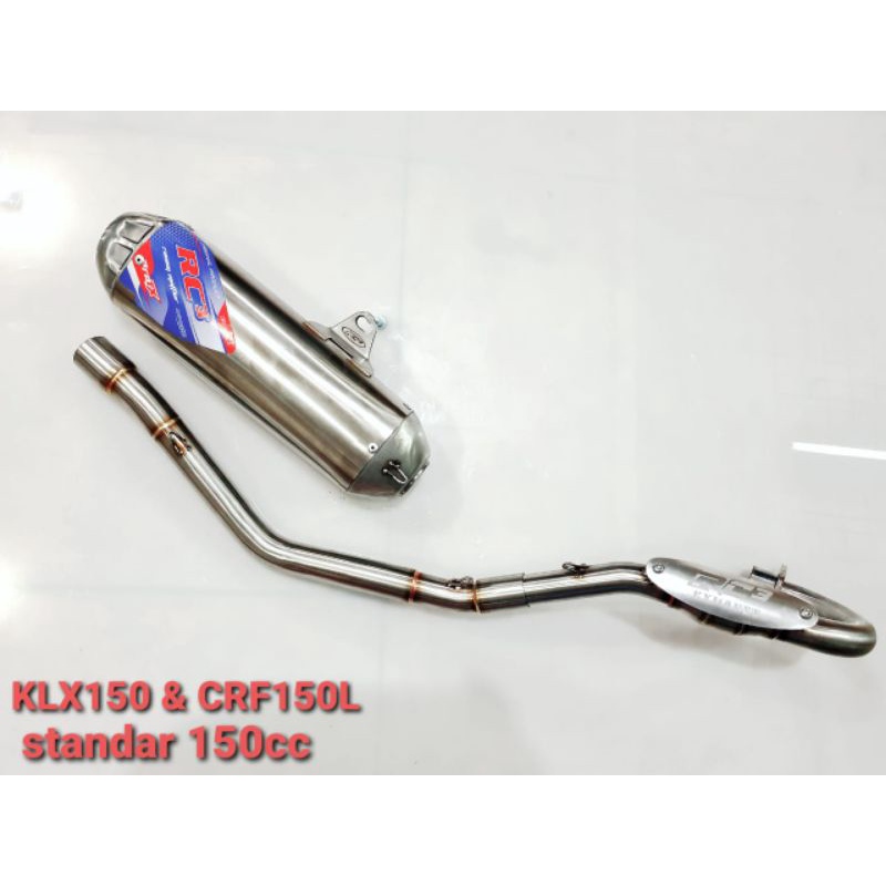Jual knalpot racing klx150 D-Tracker crf150 rc3 racing spek std porting ...