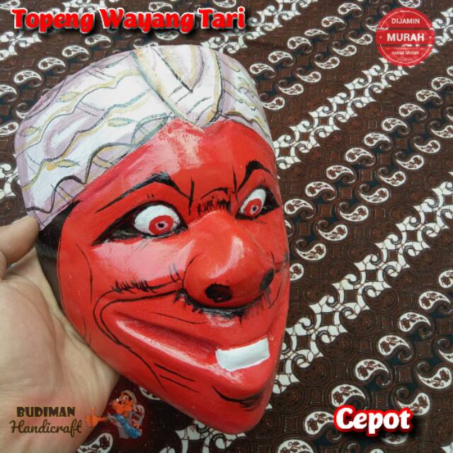 Jual Topeng Wayang Tari Klana Karakter Cepot | Shopee Indonesia