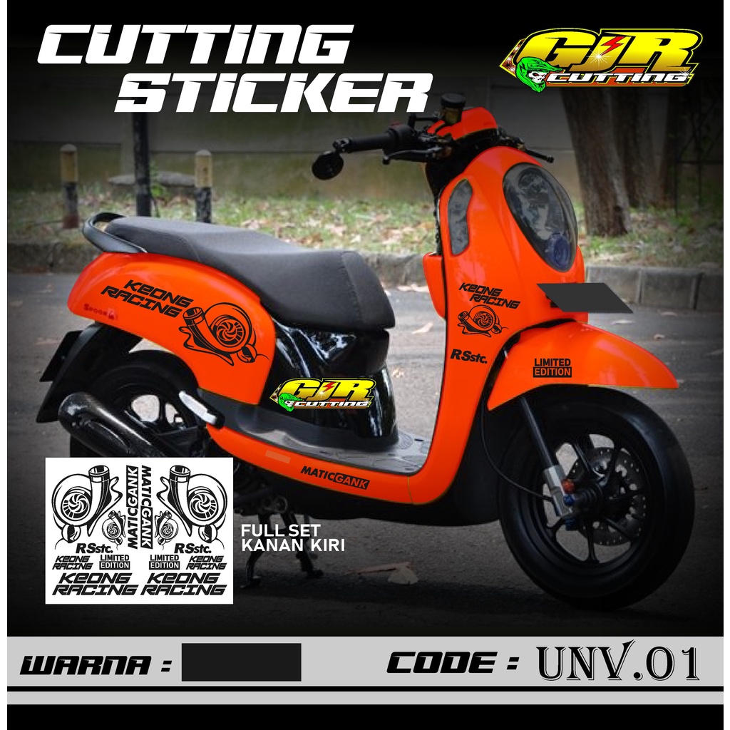 Jual (COD) Cutting Sticker Striping Motor Scoopy SKUTER SCOOPY ...