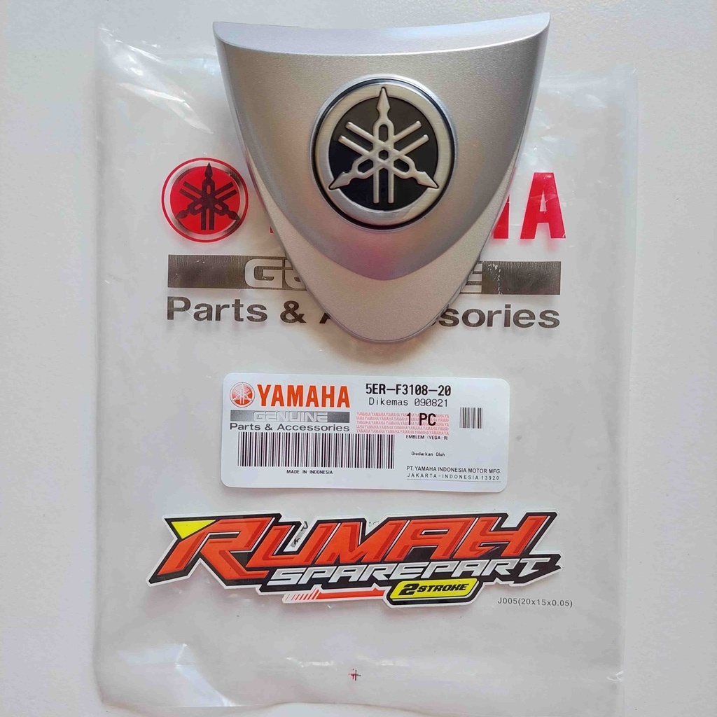 Jual EMBLEM COVER DASI PANEL DEPAN F1ZR SILVER ORIGINAL | Shopee Indonesia