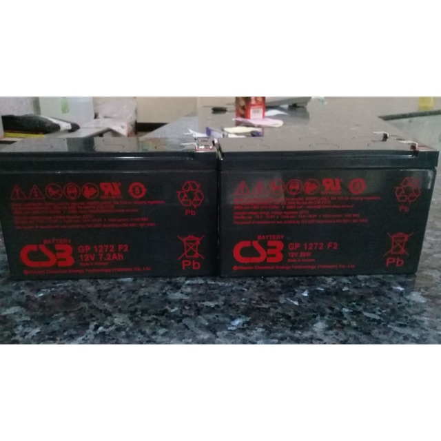Jual CSB BATTERY 12V 7.2AH GP1272F2 28W | Shopee Indonesia