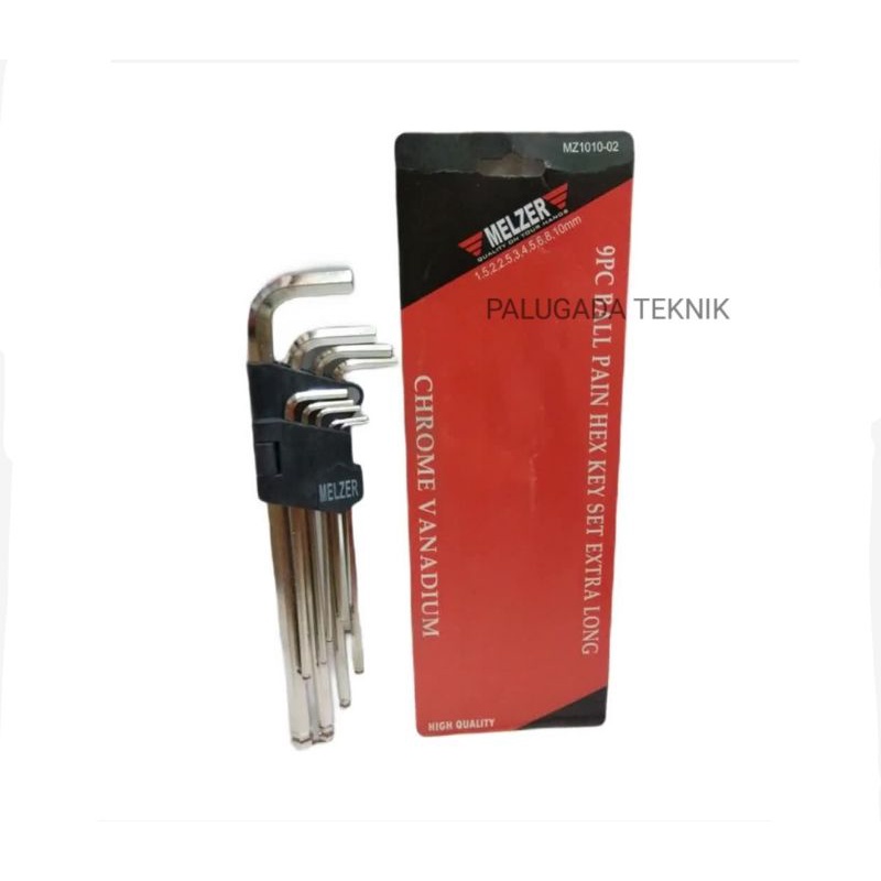 Jual KUNCI L BALLPOINT HEY KEY SET 9 PCS MELZER | Shopee Indonesia